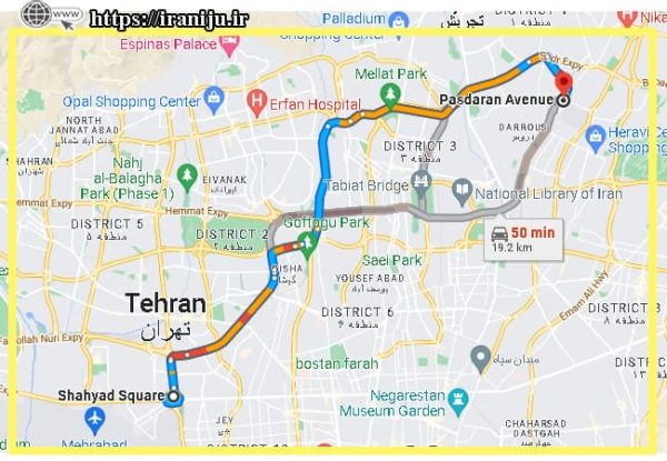 محله پاسداران کجاست؟ 📌 [صفر تا 100] ️ امکانات و دسترسی‌های پاسداران تهران
